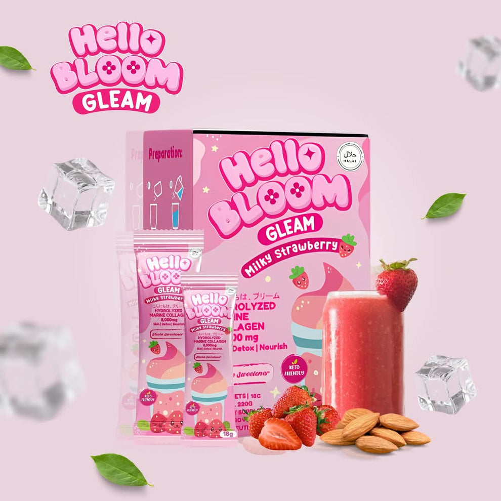 Kiray's Hello Bloom Gleam, Milky Strawberry – Opulent Trends Australia